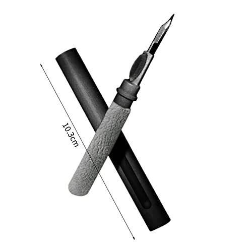 Goodliest 3 in 1 Earbuds Cleaning Pen Portable Earphone Cleaning Pen Earphone Accessories with Soft Brush for Computers Camera Phone White B