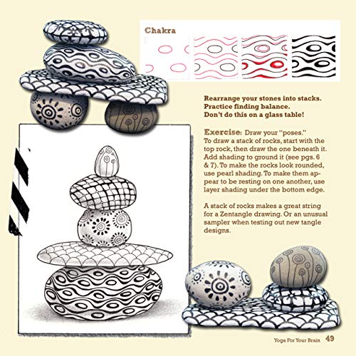 Yoga for Your Brain (TM): A Zentangle (R) Workout (Design Originals) Over 60 Tangle Patterns, Plus Ideas, Tips, and Projects for Experienced Tanglers (Sequel to Totally Tangled: Zentangle and Beyond)