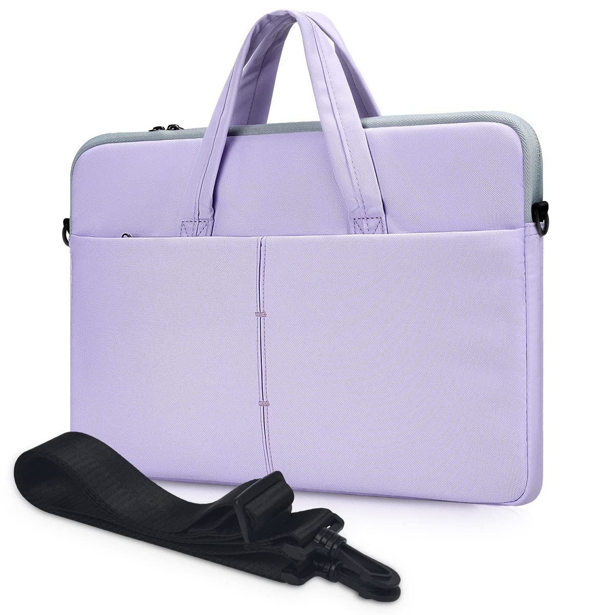 17 17.3 Inch Laptop Bag Women for Dell Inspiron/HP Envy/LG Gram 17"/ ASUS ROG Strix/Razer Blade Pro 17/Lenovo Acer, Laptop Sleeve Case with Shoulder Straps Carrying Handbag, Purple
