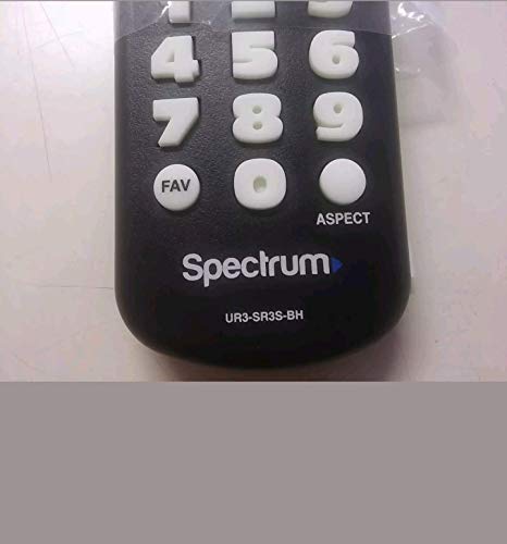 Spectrum TV Remote Control 3 Types to Choose FromBackwards Compatible with Time Warner, Brighthouse and Charter Cable Boxes (Pack of One, UR3-SR3S)