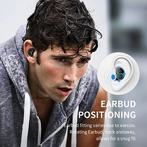 Wireless Earbuds Bluetooth, Bluetooth Earbuds 145H Playtime True Wireless Noise Cancelling Earbuds, Bluetooth Earphones Earbud & in-Ear Headphones for Android & iOS Waterproof w 2600mAh Power Bank