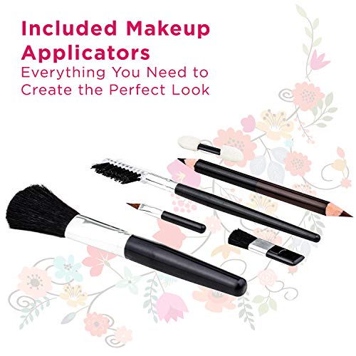 Vokai Makeup Kit Gift Set – 79 Piece - 32 Eye Shadows, 2 Blushes, 2 Lip Glosses, 2 Lipsticks, 2 Eye Liner Pencils, 1 Lip Liner Pencil, 1 Mascara - Case with Carrying Handle