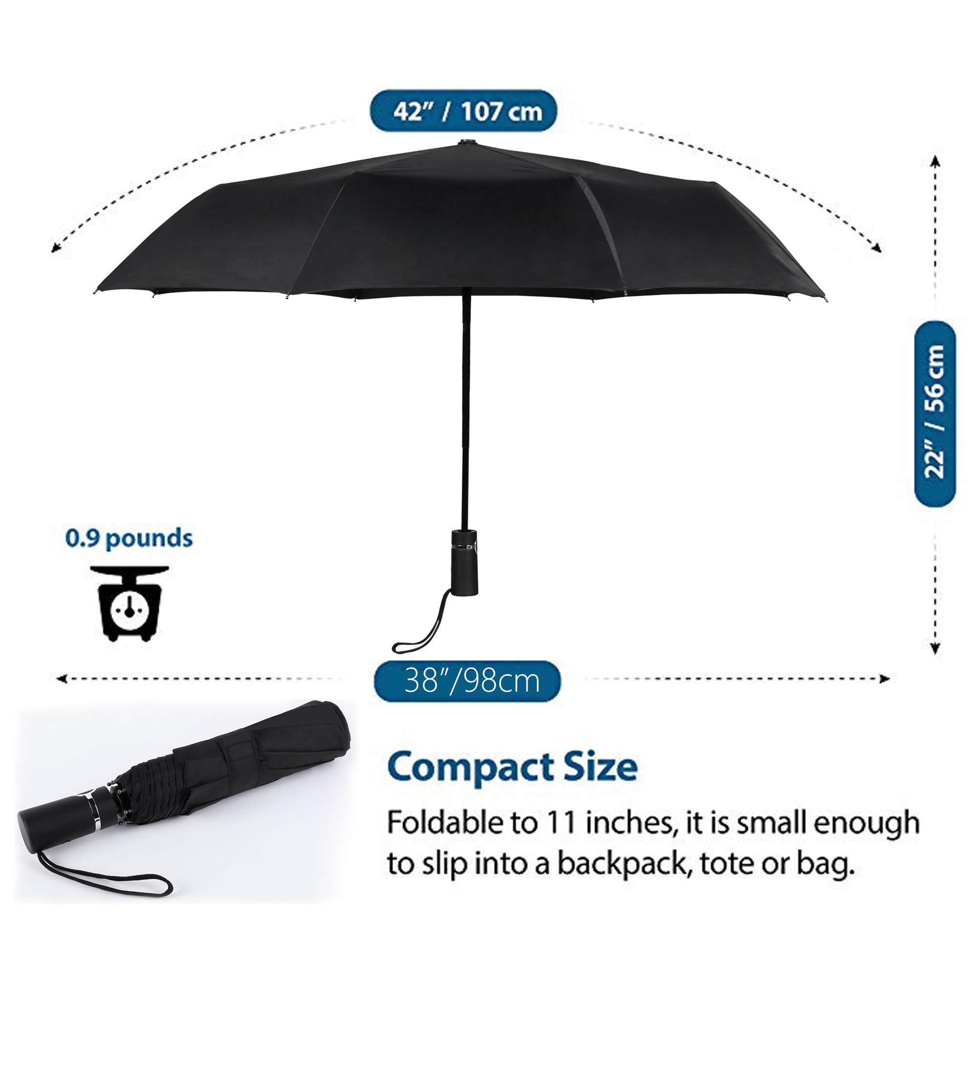 SY COMPACT Travel Umbrella Automatic Windproof Umbrellas Strong Compact Umbrella for Women Men golf umbrella