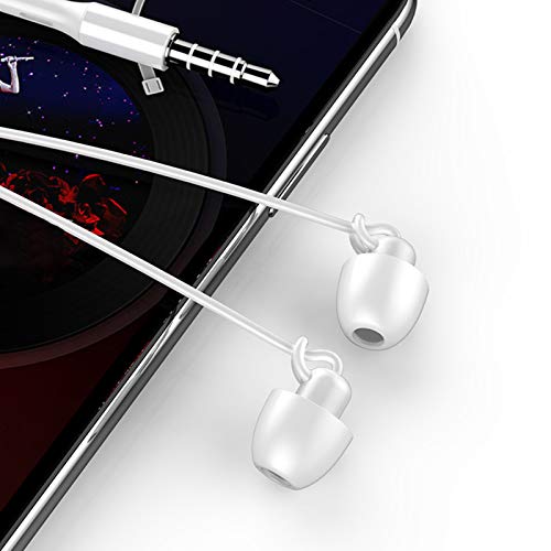 Heave in Earphone Wired Earbuds Headphones Noise Cancelling Earphones Stereo Wired Headphones for Travel/Bedtime/Workout Black