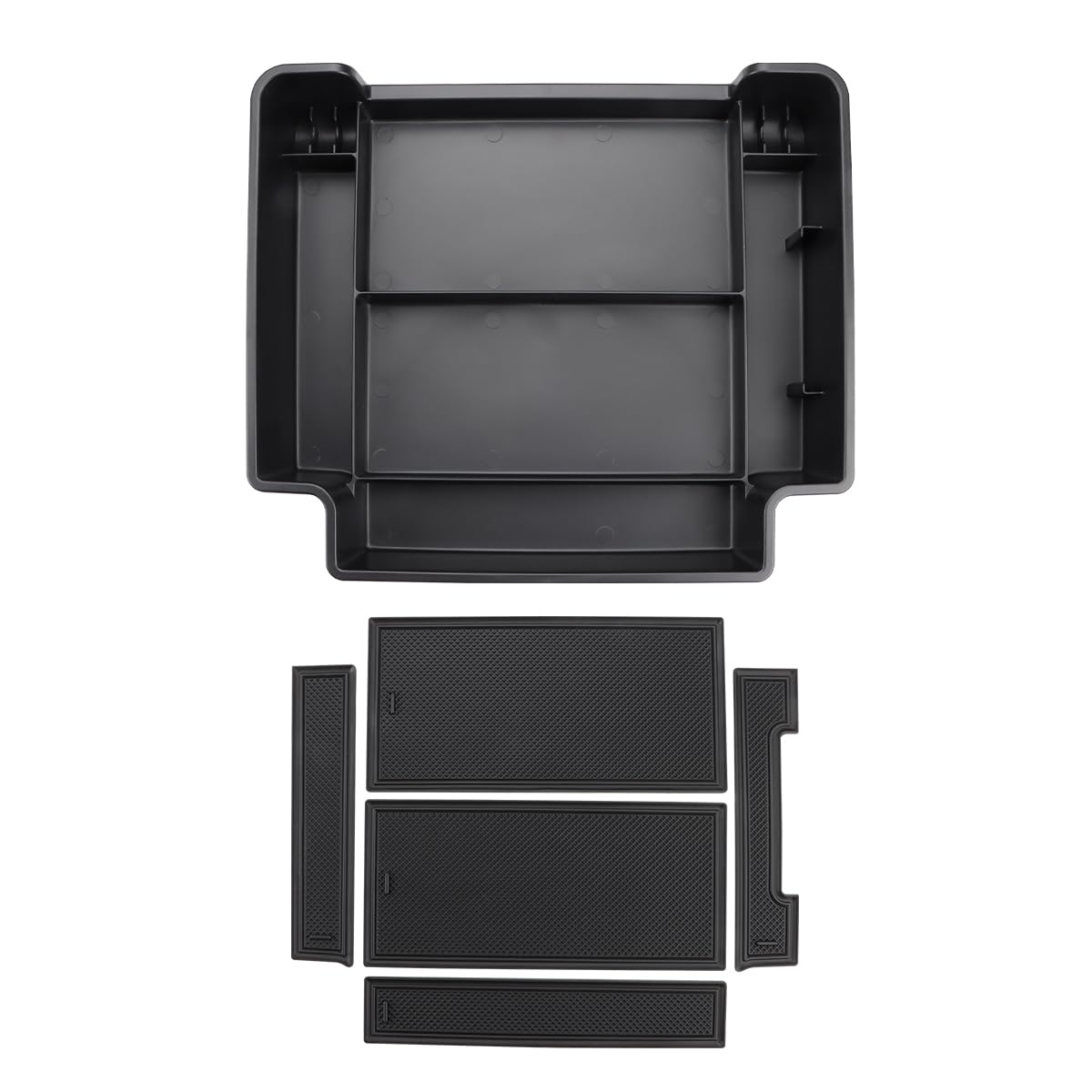 MARCHFA Center Console Organizer Tray Compatible for 2021 2022 2023 Chevy Suburban Tahoe Accessories Armrest Tray Organizer for 2021 2022 2023 GMC Yukon Insert Secondary Storage Box