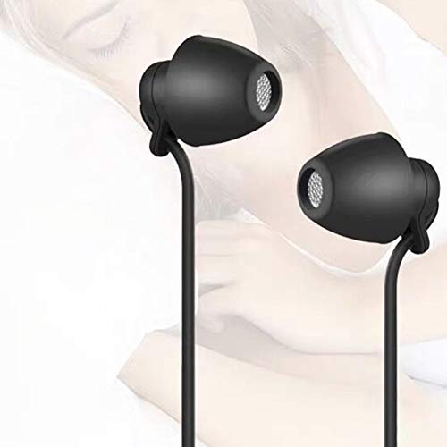 Heave in Earphone Wired Earbuds Headphones Noise Cancelling Earphones Stereo Wired Headphones for Travel/Bedtime/Workout Black