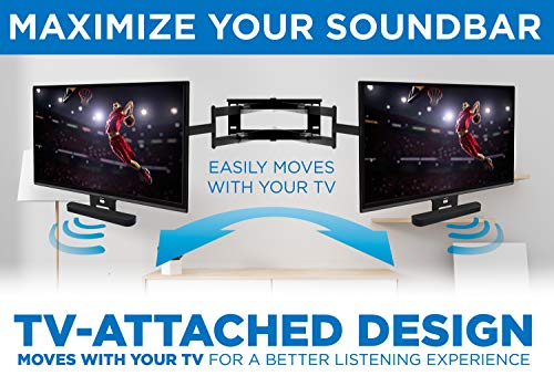 Mount-It! Sound Bar TV Mounting Shelf Compatible with Sonos Beam Speaker | Soundbar Mount Bracket Kit for Televisions with 200mm - 600mm VESA Mounting Pattern