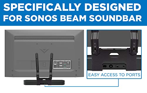 Mount-It! Sound Bar TV Mounting Shelf Compatible with Sonos Beam Speaker | Soundbar Mount Bracket Kit for Televisions with 200mm - 600mm VESA Mounting Pattern