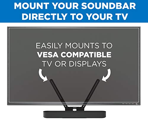 Mount-It! Sound Bar TV Mounting Shelf Compatible with Sonos Beam Speaker | Soundbar Mount Bracket Kit for Televisions with 200mm - 600mm VESA Mounting Pattern