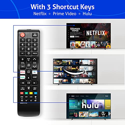 Newest Universal Replacement Remote Control BN59-01315A for All Samsung TV Remote Fit for All LED LCD HDTV 3D Smart TVs Models(with 3 Shortcuts Key)