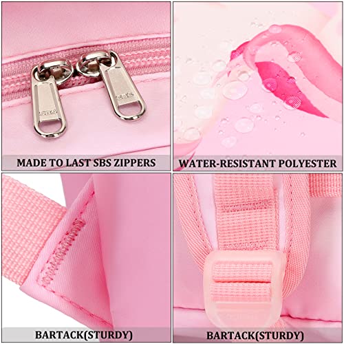 JIANYA Kids Backpack for School Girls Backpack Lunch Box Set Unicorn Preschool Kindergarten Bookbag with Chest Strap