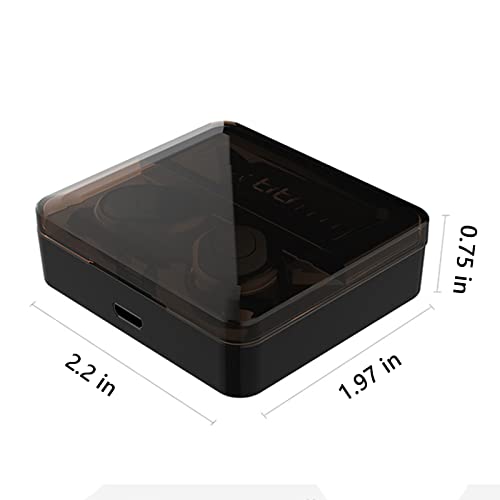 Bluetooth 5.0 Wireless Earbuds with 300mAh Charging Case Light-Weigh Mini Headphones in Ear Built in Mic Headset Deep Bass, IPX5 Waterproof for Sport Working