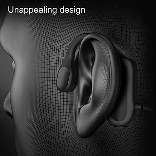Wharick Wireless Bone Conduction Headphones,Bluetooth-Compatible 5.0 Earphone Ear Hook Bone Conduction Waterproof Wireless Sports Headphone for Workouts Running Light Blue