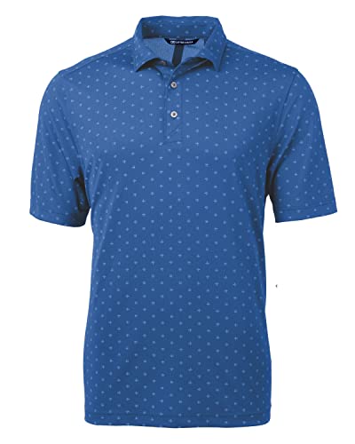 Cutter & Buck Virtue Eco Pique Tile Print Recycled Mens Polo, Chelan, XXL