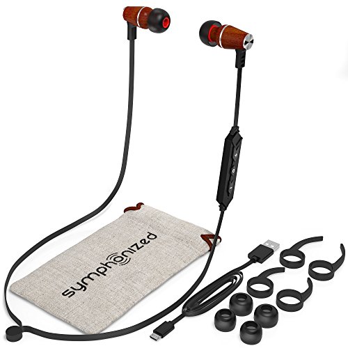 Symphonized Neckband Bluetooth Headphones - Wireless Sport Earbuds, Bluetooth Wireless Earbuds with Earhooks, Bluetooth Earbuds with Ear Hook, Running Earbuds, Neck Bluetooth Headphones Microphone