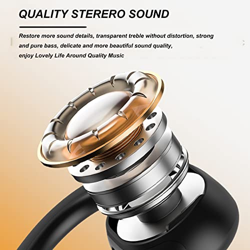 Loluka Bone Conduction Headphones Open Ear Headphones with Mic Waterproof IPX5 Bluetooth 5.1 Headset Wireless Lightweight Design Earbuds Running Jogging Driving Cycling(Black)