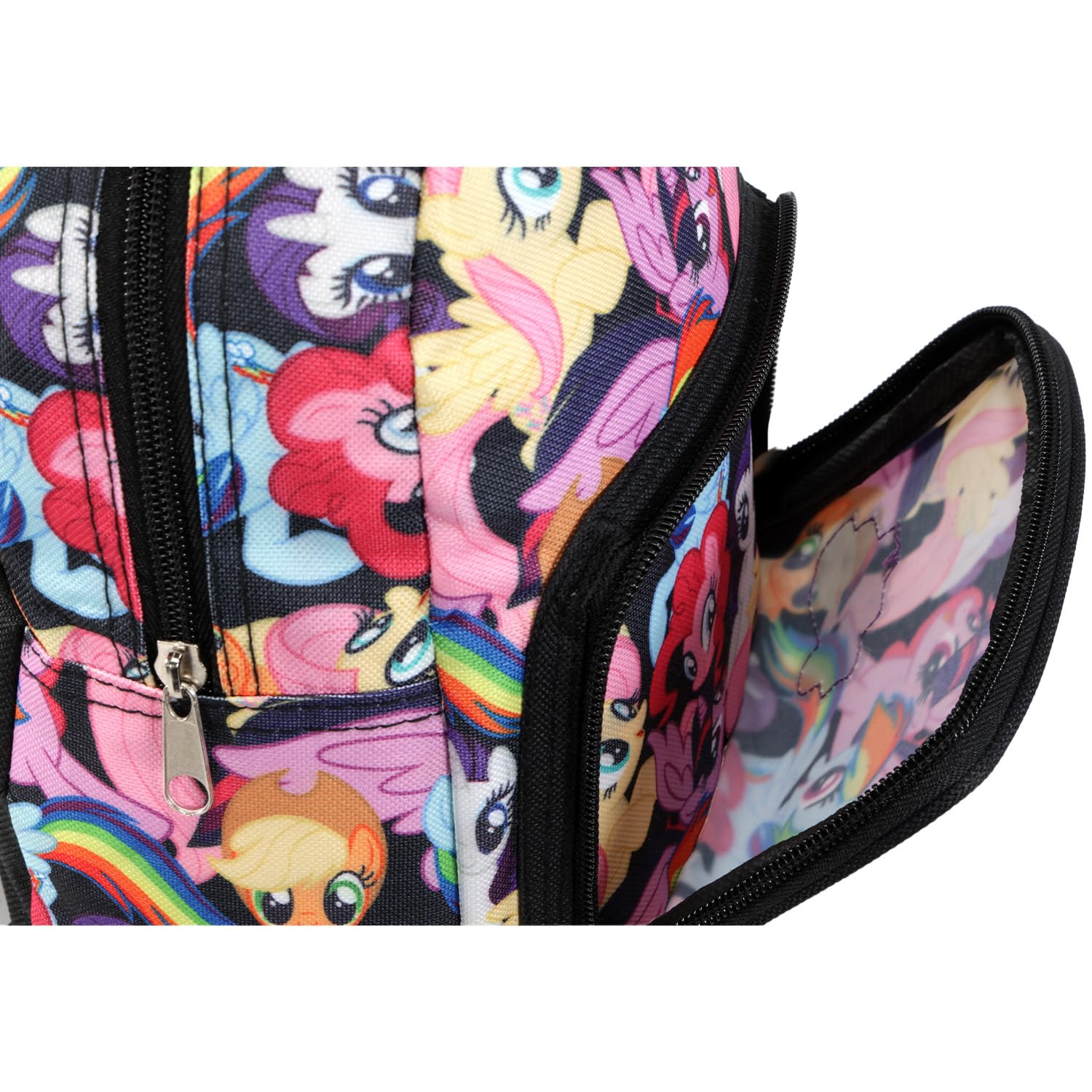 Fast Forward My Little Pony Mini Backpack Set - 10” Canvas My Little Pony Backpack with Front Pocket and Bottle | My Little Pony Backpack Bundle
