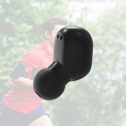 Heave Single Bluetooth 5.0 Wireless Earbuds in Ear,True Wireless Earphone for Clear Calls and Music Built in Microphone,150 Hours Standby Time for Business/Sports(10m Bluetooth Range) Black