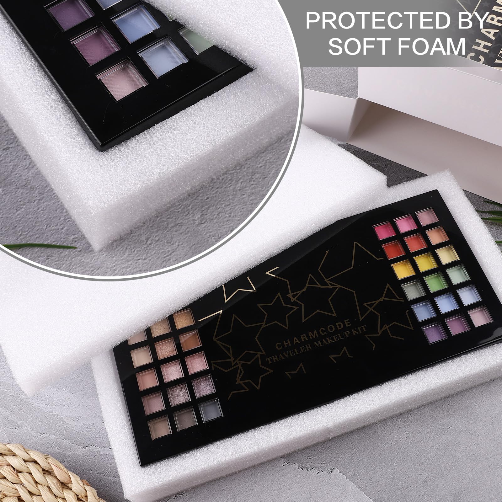 CHARMCODE All in One Makeup Kit, Makeup Kit for Women Full Kit, Make Up Valentine's Gift Set for Teen Girls- Eyeshadow Palette,Lip Gloss,Concealer,Highlighter,Blush,Eyeliner,Brow Powder & Contour