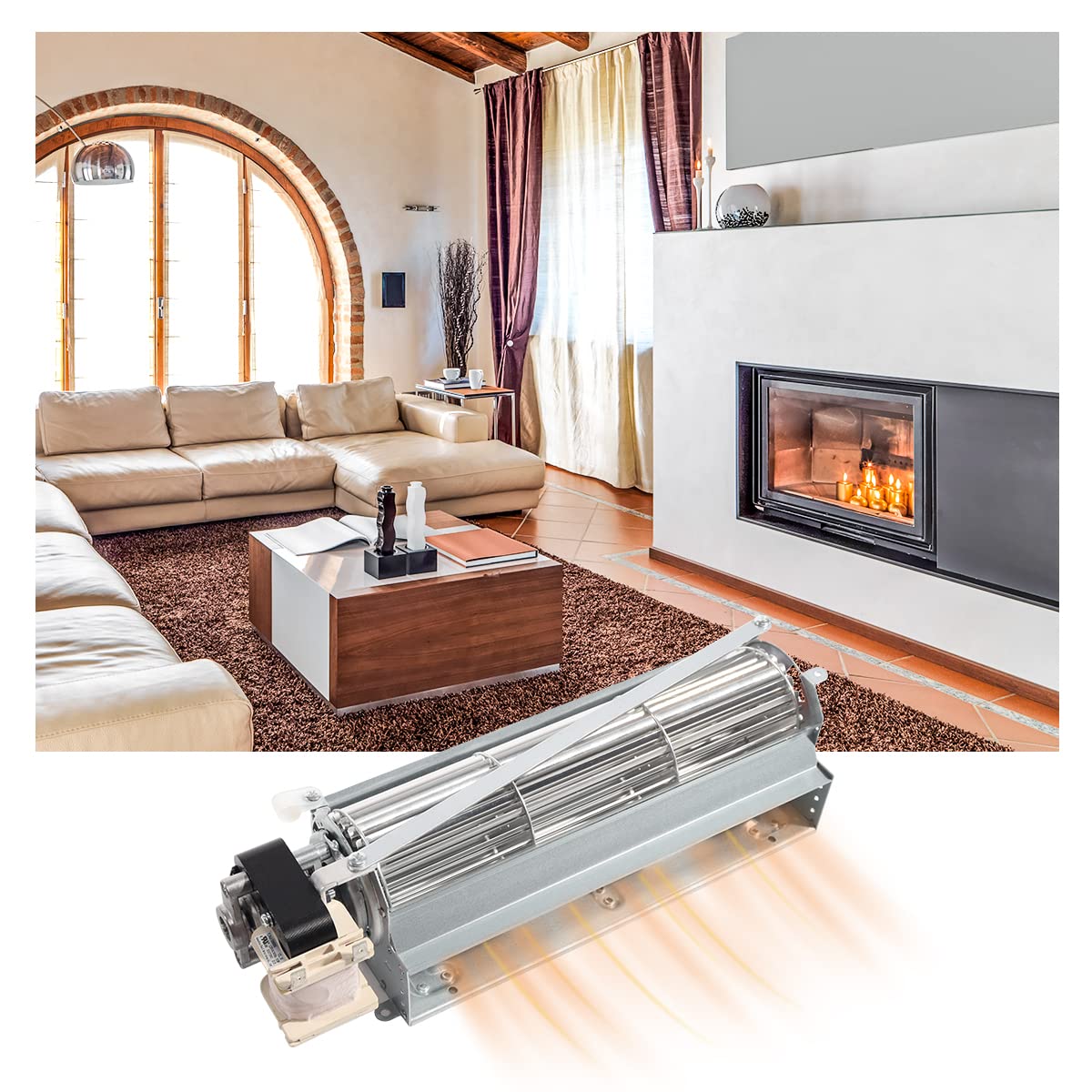 Fireplace Fan Blower Kit FBK-100 FBK 100 FBK100 Replacement for Lennox LMDV MPD MPB Series, Superior Indoor Fireplace Blower