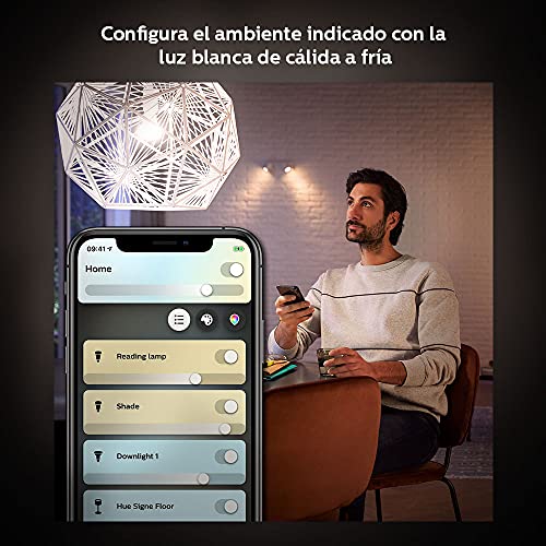 Philips Hue White A19 60W Equivalent Dimmable LED Smart Bulb Starter Kit (2 A19 60W White Bulbs and 1 Hub Compatible with Amazon Alexa Apple HomeKit and Google Assistant), 2 Pack