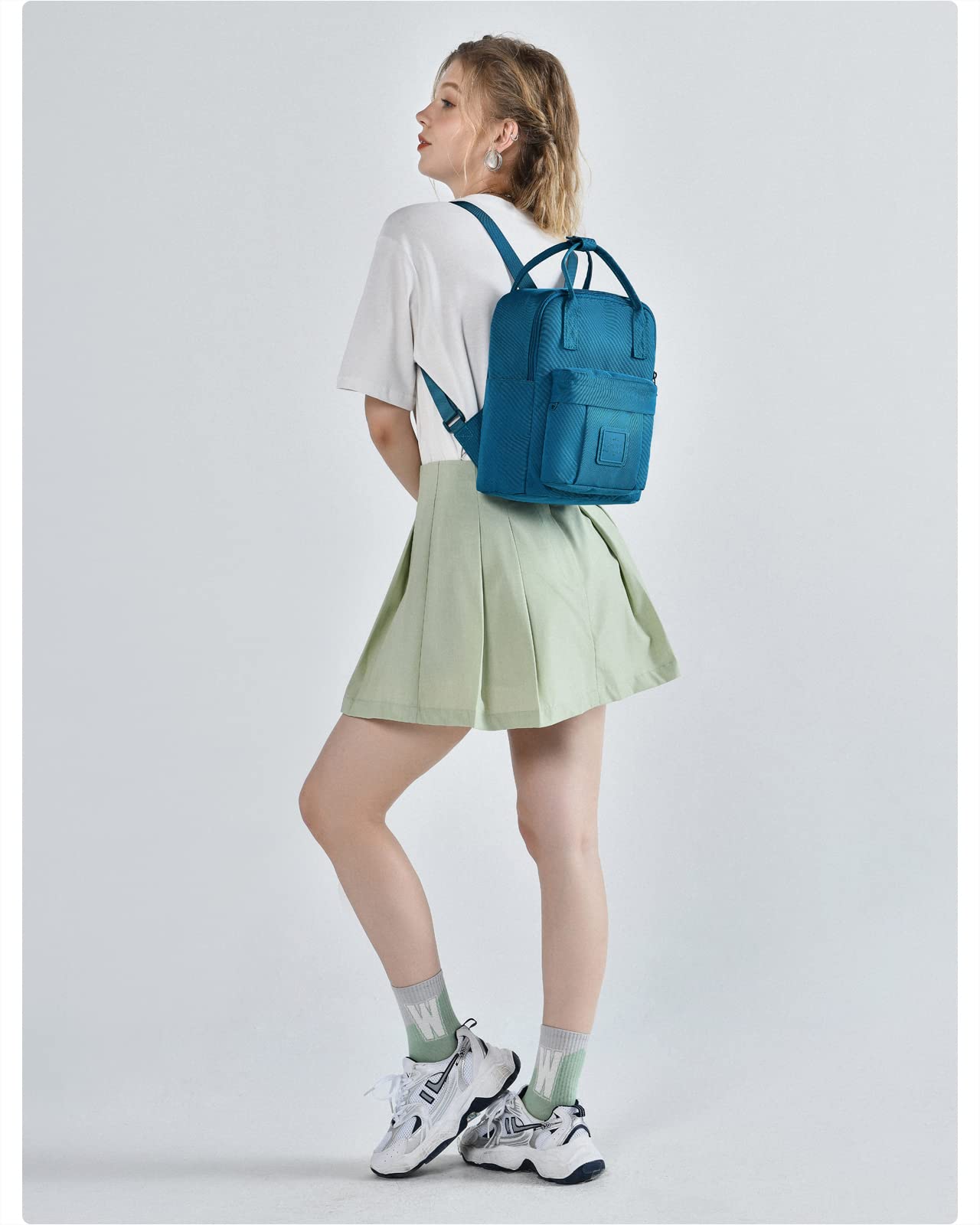 HotStyle BESTIE Mini Backpack Purse Small Bag with Multiple Pockets, Little Size Cute for Day Tirp, Travel & Everyday, Teal