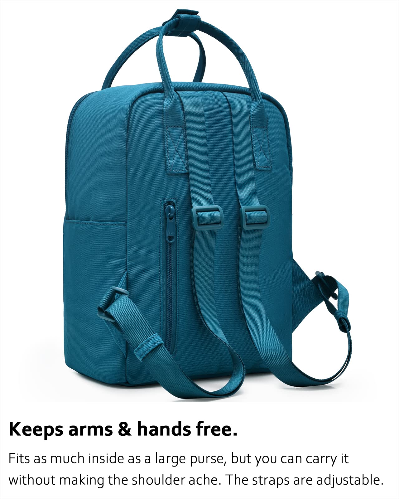HotStyle BESTIE Mini Backpack Purse Small Bag with Multiple Pockets, Little Size Cute for Day Tirp, Travel & Everyday, Teal