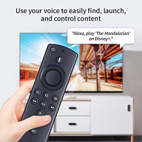 L5B83H Replacement Voice Remote Control Applicable for Amazon 2nd Gen Fire Stick TV, Fire TV Cube(2nd & 1st Gen), Fire TV Stick 4K, and Pendant Design Fire TV 3nd Gen