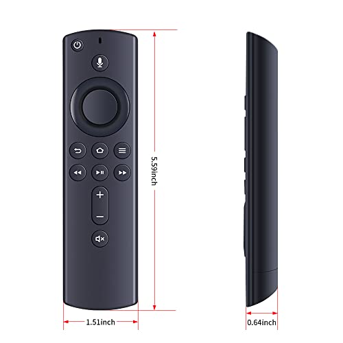 L5B83H Replacement Voice Remote Control Applicable for Amazon 2nd Gen Fire Stick TV, Fire TV Cube(2nd & 1st Gen), Fire TV Stick 4K, and Pendant Design Fire TV 3nd Gen