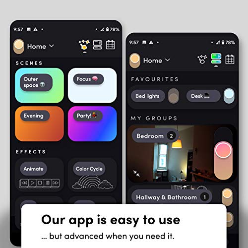 LIFX Color, A19 1100 lumens, Wi-Fi Smart LED Light Bulb, Billions of Colors and Whites, No bridge required, Works with Alexa, Hey Google, HomeKit and Siri multicolor (2 Pack)