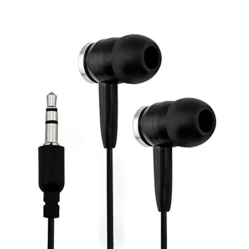 GRAPHICS & MORE Soccer Ball Futbol Sport Novelty in-Ear Earbud Headphones - Black
