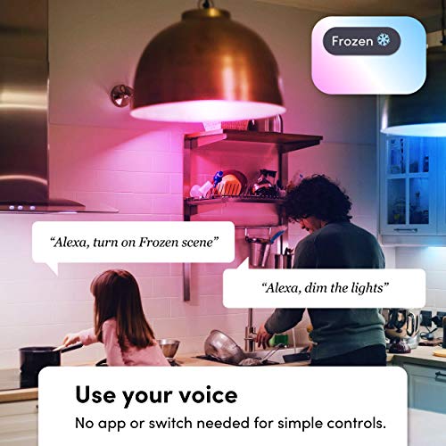 LIFX Color, A19 1100 lumens, Wi-Fi Smart LED Light Bulb, Billions of Colors and Whites, No bridge required, Works with Alexa, Hey Google, HomeKit and Siri multicolor (2 Pack)