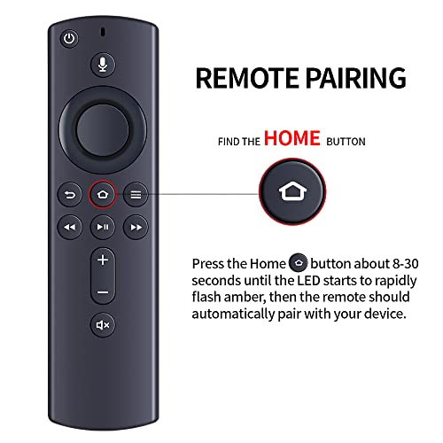 L5B83H Replacement Voice Remote Control Applicable for Amazon 2nd Gen Fire Stick TV, Fire TV Cube(2nd & 1st Gen), Fire TV Stick 4K, and Pendant Design Fire TV 3nd Gen