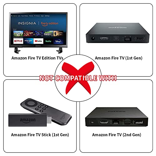 L5B83H Replacement Voice Remote Control Applicable for Amazon 2nd Gen Fire Stick TV, Fire TV Cube(2nd & 1st Gen), Fire TV Stick 4K, and Pendant Design Fire TV 3nd Gen