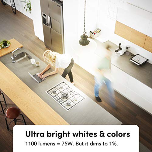 LIFX Color, A19 1100 lumens, Wi-Fi Smart LED Light Bulb, Billions of Colors and Whites, No bridge required, Works with Alexa, Hey Google, HomeKit and Siri multicolor (2 Pack)
