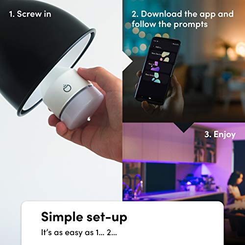 LIFX Color, A19 1100 lumens, Wi-Fi Smart LED Light Bulb, Billions of Colors and Whites, No bridge required, Works with Alexa, Hey Google, HomeKit and Siri multicolor (2 Pack)