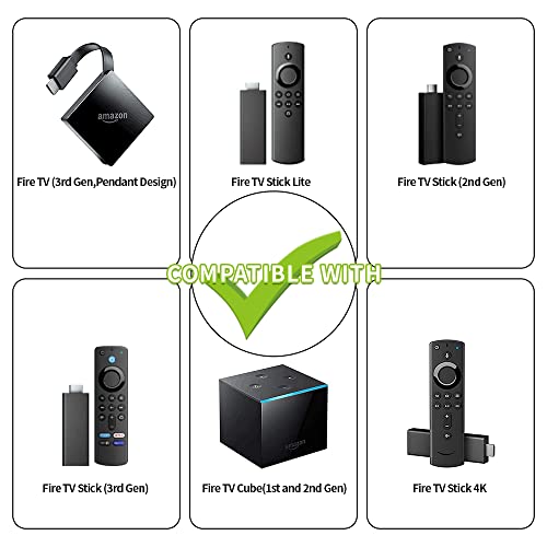 L5B83H Replacement Voice Remote Control Applicable for Amazon 2nd Gen Fire Stick TV, Fire TV Cube(2nd & 1st Gen), Fire TV Stick 4K, and Pendant Design Fire TV 3nd Gen