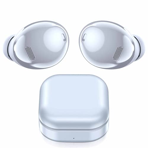UrbanX Street Buds Pro Bluetooth Earbuds for LG G7 ThinQ True Wireless, Noise Isolation, Charging Case, Quality Sound, Sweat Resistant, Silver White (US Version)