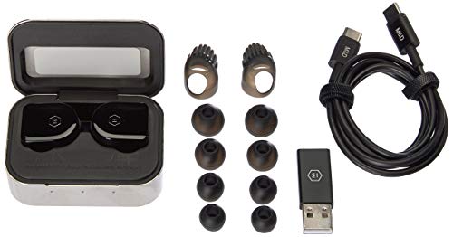 MASTER & DYNAMIC MW07 True Wireless Earphones - Bluetooth Enabled Noise Isolating Earbuds - Lightweight Quality Earbuds for Music, Piano Black (MW07PB)