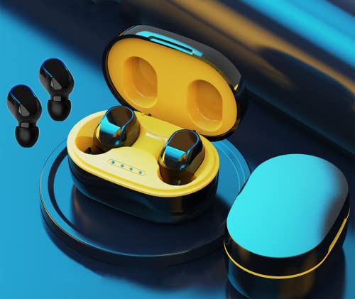 Wireless Earbuds, 25H Playtime with Type-C Charging, HiFi Stereo Bluetooth 5.1 Sports Earphones, Built-in Mic, in-Ear Bluetoth Earphones with Portable Charging Case for Running & Workout (Black)