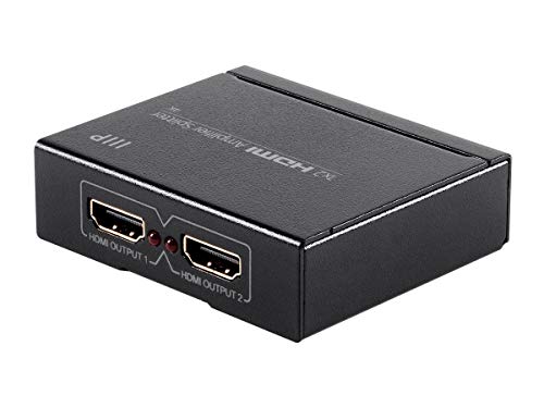 Monoprice Blackbird 4K 1x2 HDMI Amplifier Splitter |48-bit Deep Color, 3D Video Support (Compatible with PS4/5 Xbox Apple TV Fire Stick Roku Blu-Ray Player)