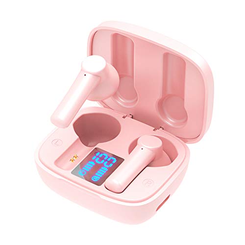 Gaweb Earphones, LB-8 Headphones Low Latency Long Standby ABS Clear Sound Wireless Earbuds for Work - Pink