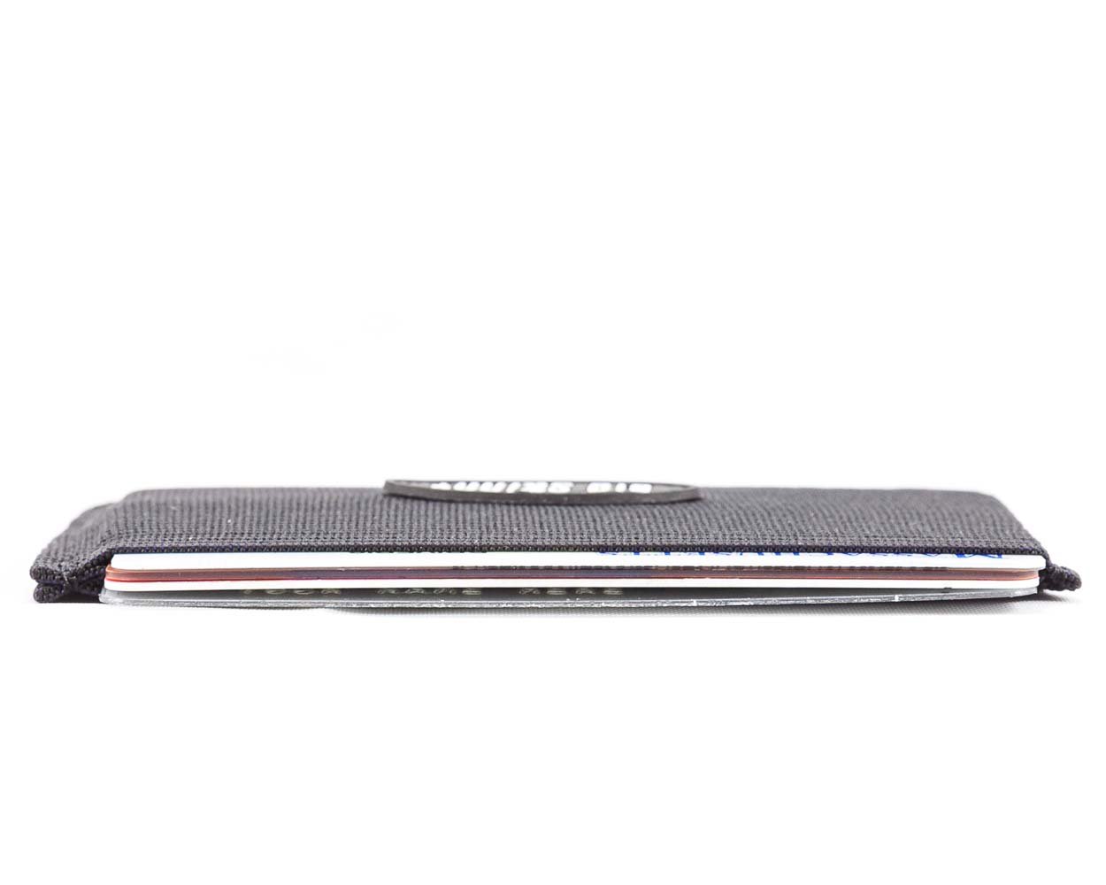 Big Skinny Mini Stretch Card Slim Wallet, Holds Up to 10 Cards, Black