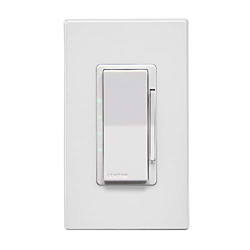 Leviton ZW4SF-1BW Decora Smart 4 Speed Fan Controller with Z-Wave Technology, 1 Pack, White