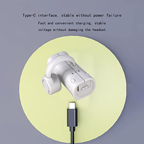 Charella #x2Kc45 5 2 Low Latency Gaming True Bo-Ne Conduction Bluetooth Headset No in-Ear Sports Sweatproof Bo-Ne Conduction