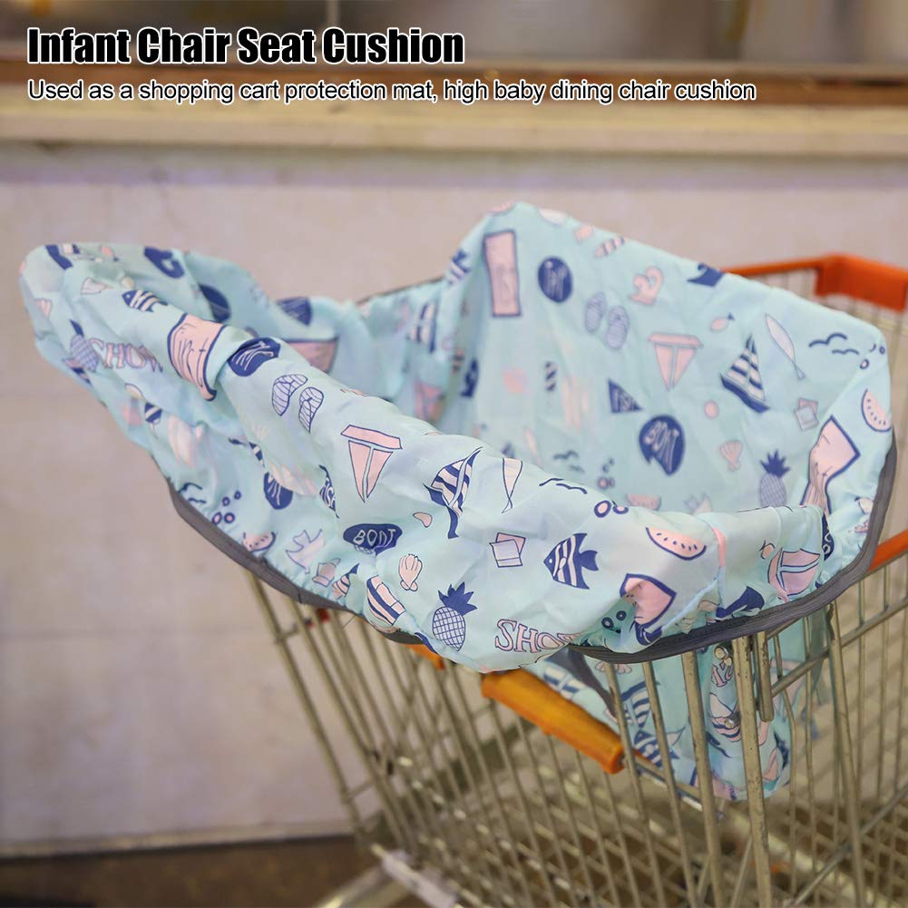 Baby Seat Cover for Shopping Cart, Complete Coverage, and Hygienic, Foldable and Portable with Seat Belt, Unisex, Multipurpose Chair Cover for Convenient Toy Storage