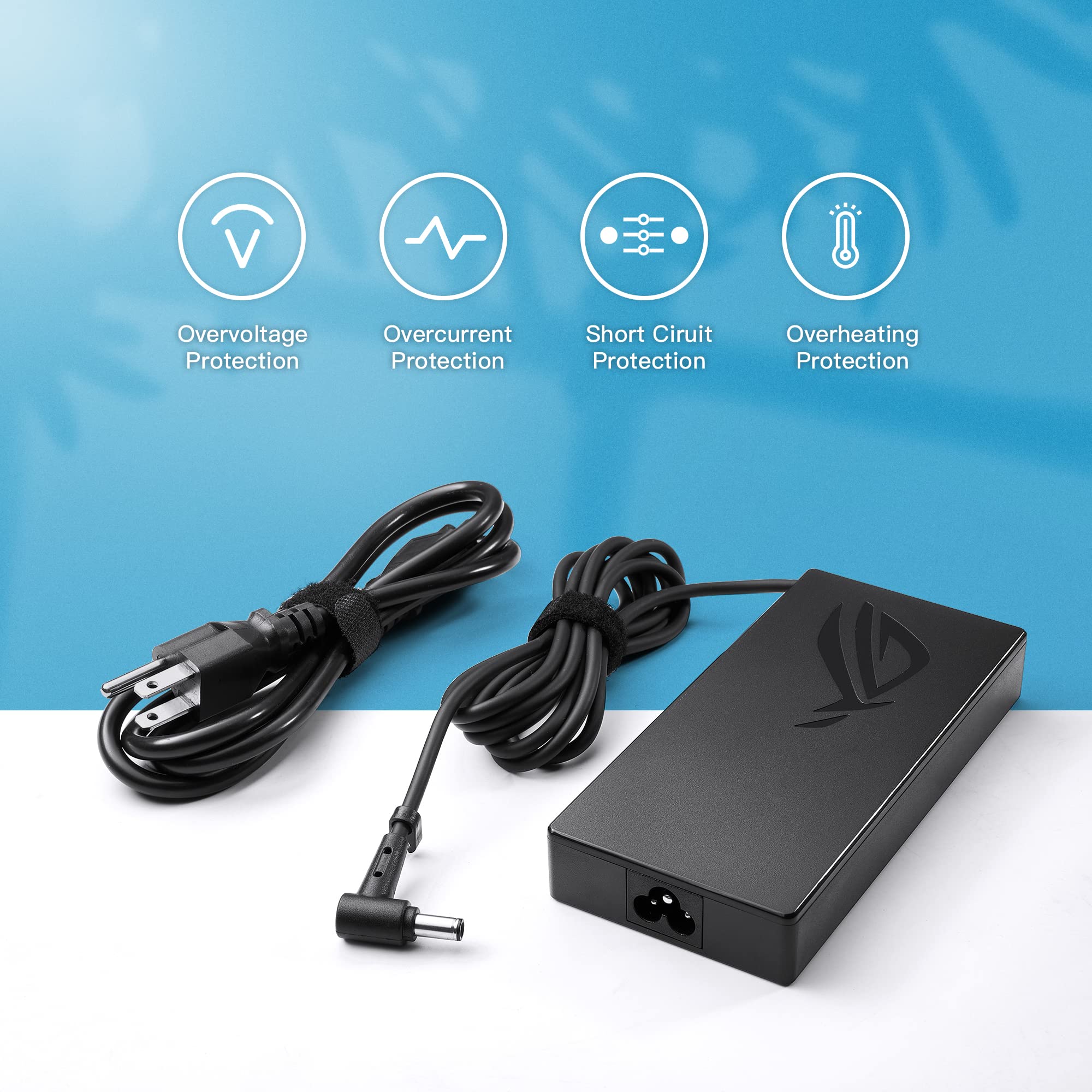 Laptop Charger for Asus 150w AC Adapter ADP-150CH B, Asus TUF Gaming Laptop Charger 150W Power Cord