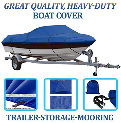 SBU Blue Boat Cover Compatible for Regal 1900 BR/1900 FASTRAC BOWRIDER W/SWPF 2012, Travel Storage Mooring