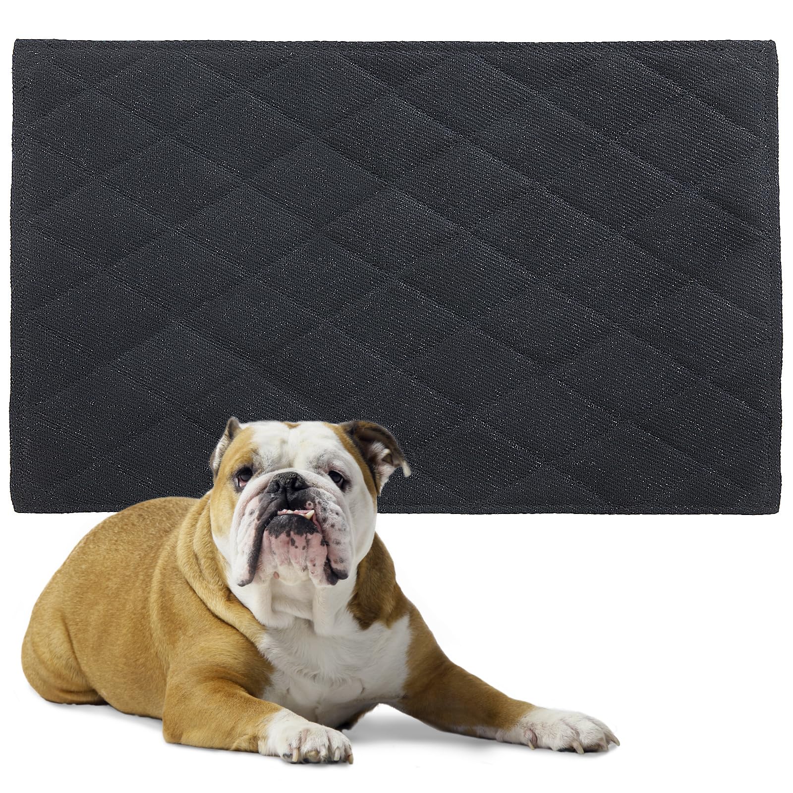 HOMBYS Chew Proof Dog Crate Pad Mat, 22"x35" Indestructible Kennel Pad for Aggressive Chewers, Durable and Water Resistant Teething Puppy Crate Mats for Dogs Cages