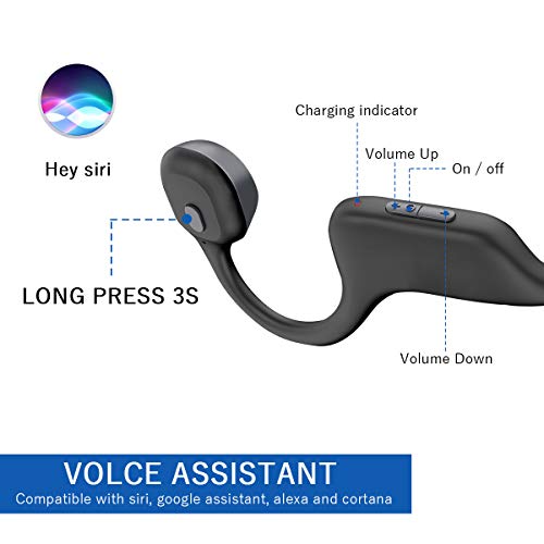 Bone Conduction Headphones, Sports Headsets Bone Conduction Headphones with Microphone for Sports Driving
